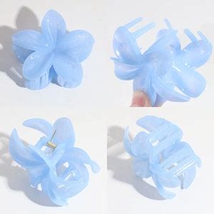 Frangipani Flower Hair Claw Clips Elegant Flower Hair Claws Trendy