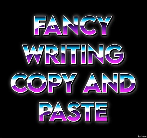Fancy Writing Copy And Paste Text Effect And Logo Design Font