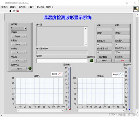 基于stm32单片机和labview的温湿度波形实时显示串口助手（二） 手把手教学labview串口数据实时显示 Csdn博客