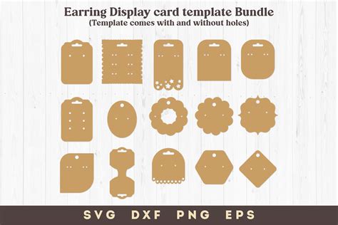 Free Earring Display Card SVG Boost Your Sales With Stunning Jewelry