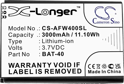 Drawbell Battery For Atandt Ifwa 40 Part No Bat 40 3000mah 3