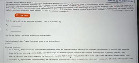 [answered] Suppose A Report Summarizes Data From Independent Kunduz