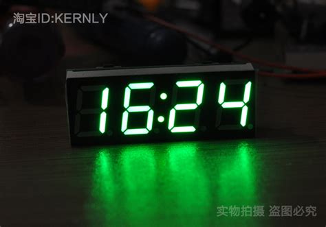 DIY创意时钟 单片机时钟模块 数码管时钟 带温度 日期 电压测量 阿里巴巴