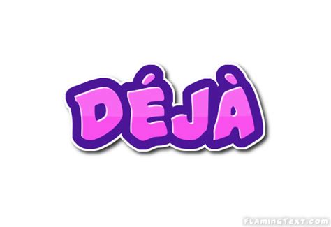 Déjà Logo Outil De Conception De Logo Gratuit De Flaming Text