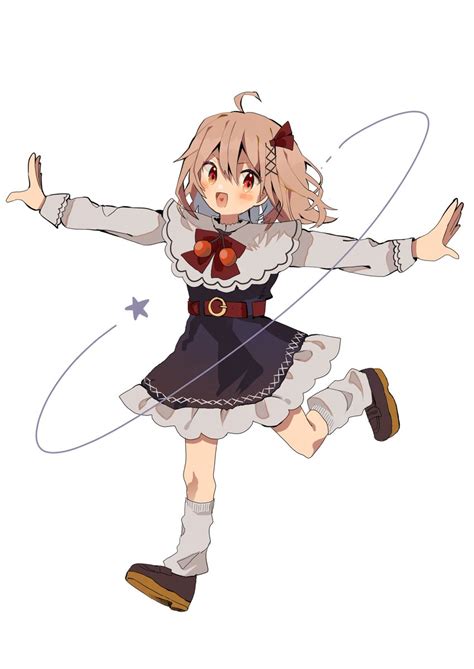 Safebooru 1girl Adapted Costume Ahoge Ankle Socks Belt Black Dress