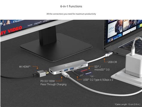 J5 Create USB C To 4K HDMI Multi Port Hub Shopee Malaysia