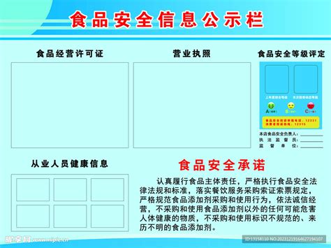 食品安全信息公示栏设计图广告设计广告设计设计图库昵图网