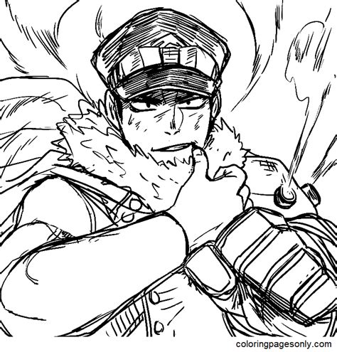 Inasa Yoarashi Coloring Pages Free Printable PDF Online Coloring