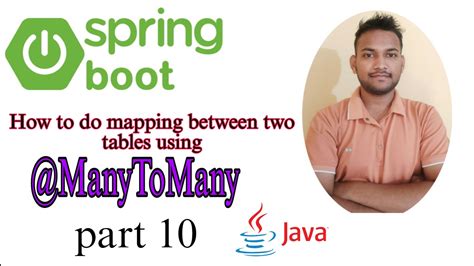Spring Boot Framework Tutorial 10 Manytomany Mapping Between Two Tables Springboot Java Youtube