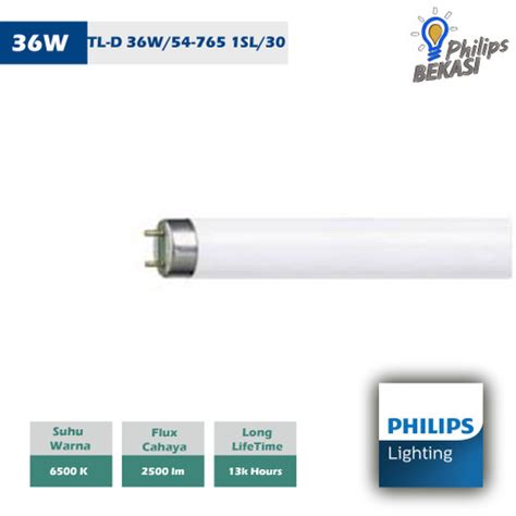 Jual Philips Lampu Tl D W Putih Kota Bekasi Philips Bekasi Tokopedia