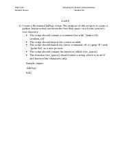 Lab 9 Docx CNET 334 Student Name Scripting For System Administration