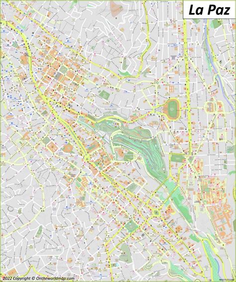 Mapa de La Paz Bolivia Mapas Detallados de Nuestra Señora de La Paz