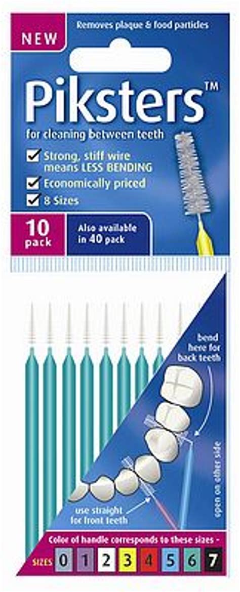 Piksters Supagrip Advanced Flosser Toothpick 50 Pack Piksters