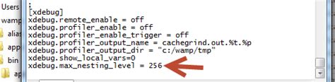 Drupal Installation Set Xdebug Max Nesting Level In Your Php