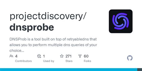 Github Projectdiscoverydnsprobe Dnsprob Is A Tool Built On Top Of