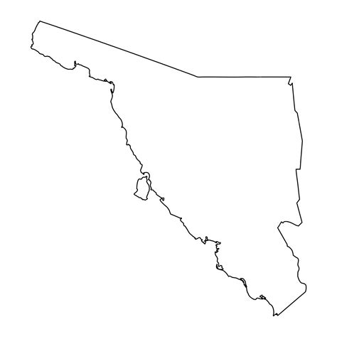 Premium Vector Sonora State Map Administrative Division Of The