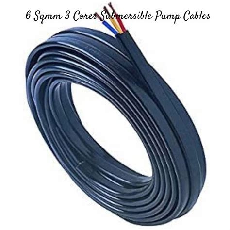 Wire Material Copper 6 Sqmm 3 Cores Submersible Pump Cables At 146
