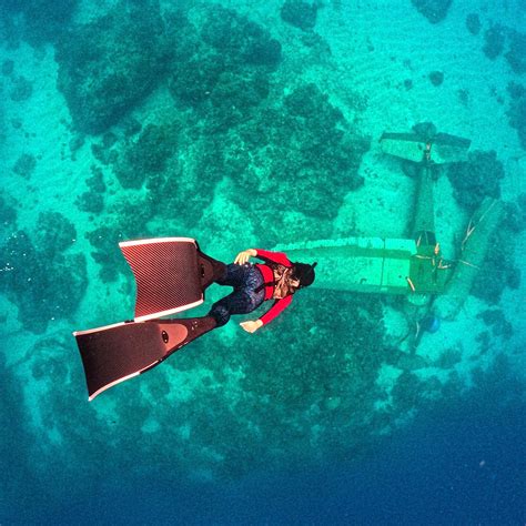 ฟรีไดวิ่งและทัวร์ถ่ายรูปที่ซากเครื่องบินเซาท์ปาล์ม ปังเลา ฟิลิปปินส์