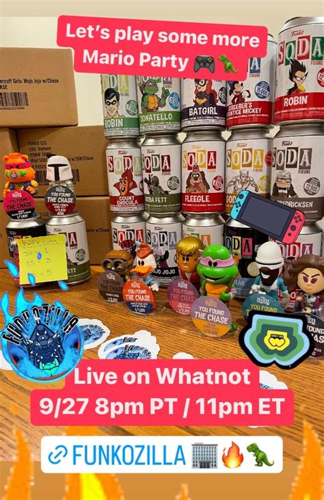 Whatnot Soda Redemption Mario Party Zilla Cards 🃏🦖 Livestream By