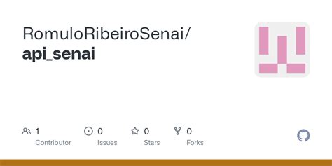 GitHub RomuloRibeiroSenai Api Senai