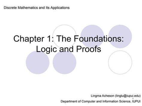 Mathematical Logic Part 1 Ppt