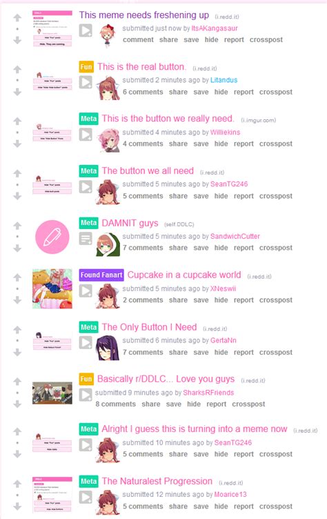 I Just Got On Rddlc For The First Time Today I Open The New Tab And What Ddlc