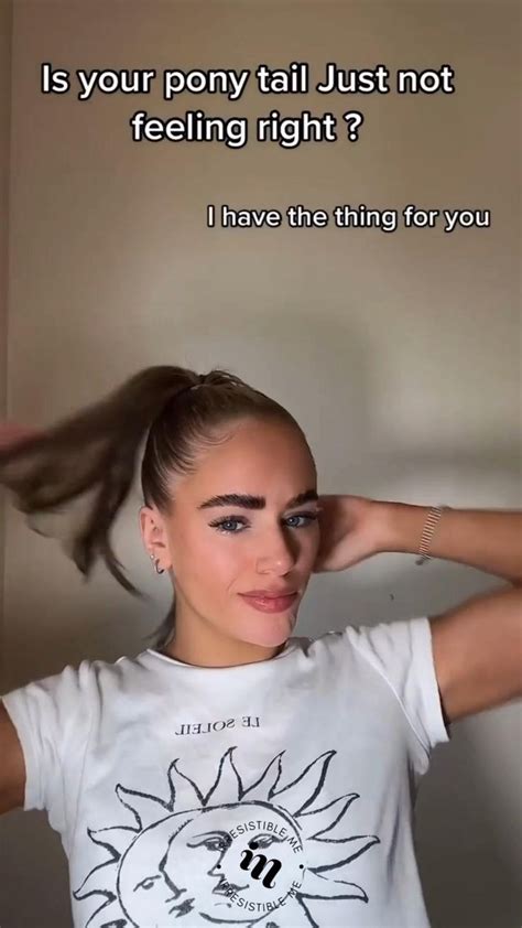 Ponytail Hairstyle Ponytail Hairstyle Tutorial Summer Hairstyle