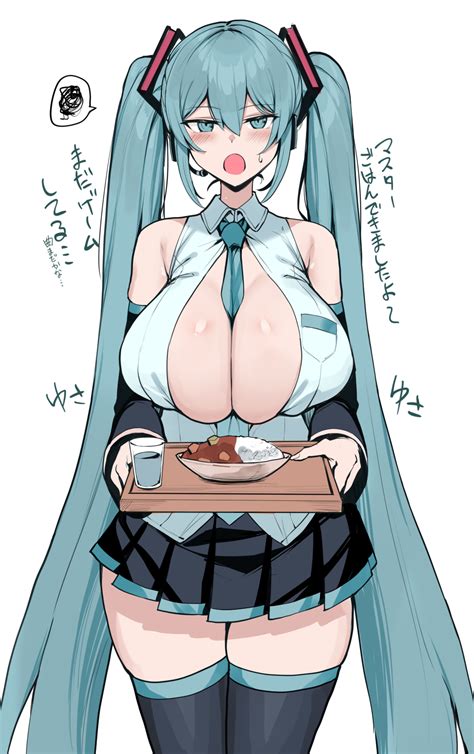 Kirome Kamipaper Hatsune Miku Vocaloid Highres Translated 1girl