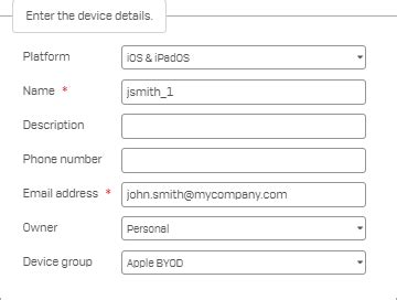 Enroll Devices With Apple User Enrollment Sophos Mobile