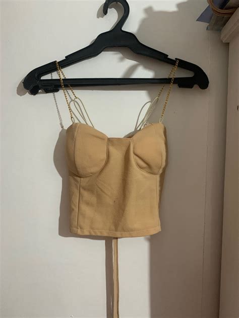 Nude Corset Top Womens Fashion Tops Sleeveless On Carousell