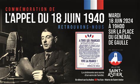 Cérémonie commémorative du 18 juin 1940 Appel historique du Général