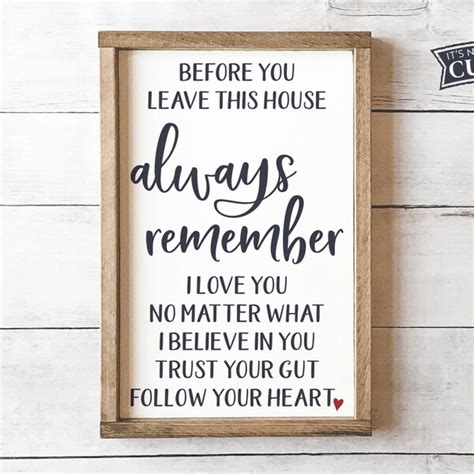 Before You Leave This Home Etsy