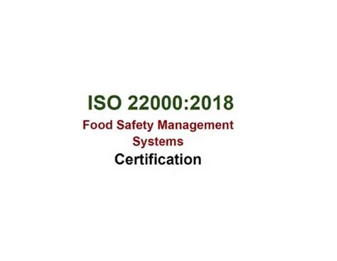 Iso 22000 2018 Certification At ₹ 4500 Number In New Delhi Id
