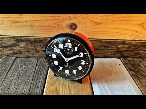 Junghans Astra Red Alarm Clock 1970 Germany Vintage Man Stuff