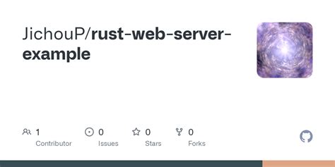 github jichoup rust web server example