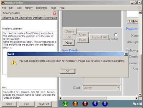 A Screenshot Of The Its Prototype For The Web Based Authoring Tool The