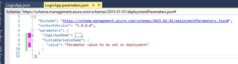 How To Specify A Variable Parameter In My Logic App S Arm Template Stack Overflow