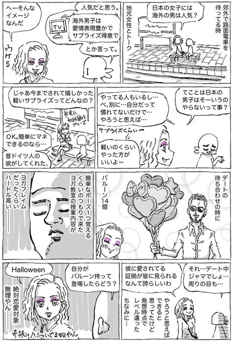 「海外女子に聞く日本とはレベル違う海外男子のサプライズプレゼントと現実。 」五箇野人 ごかやじんの漫画
