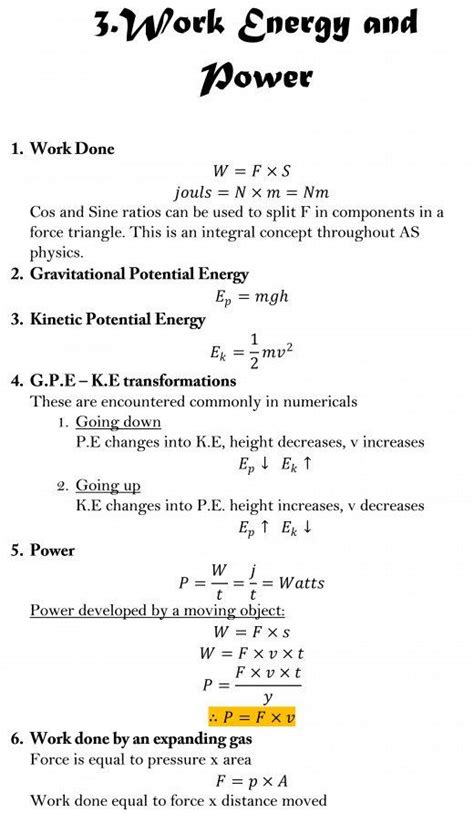 Work And Energy Theorem Worksheet
