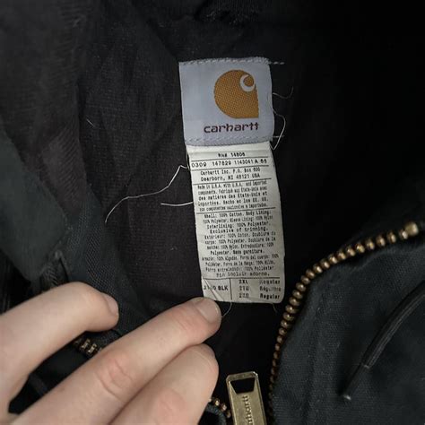 Vintage Carhartt Hooded Active Jacket In Charcoal Depop