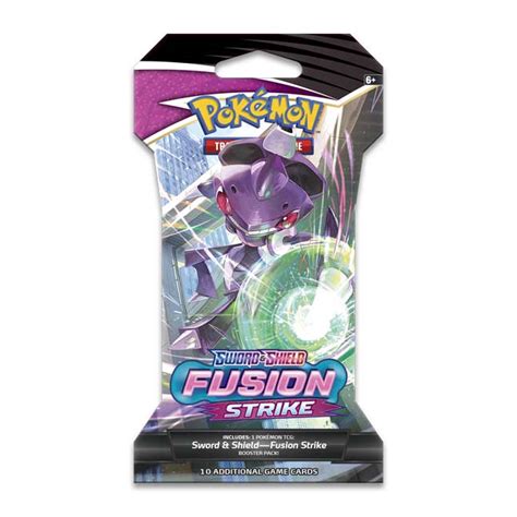 Pokémon TCG Sword Shield Fusion Strike Sleeved Booster Pack Cards Pokémon Center