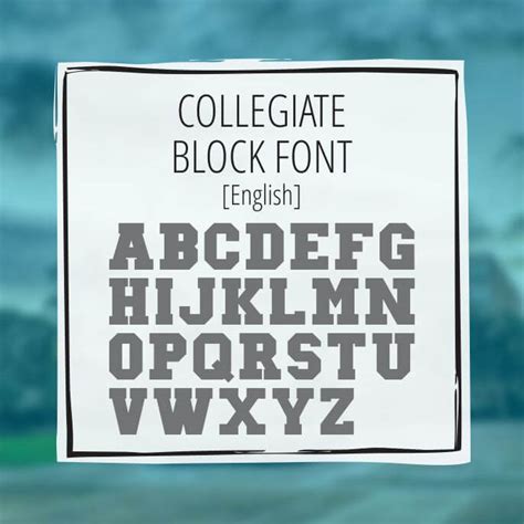 Collegiate Greek Letter Font