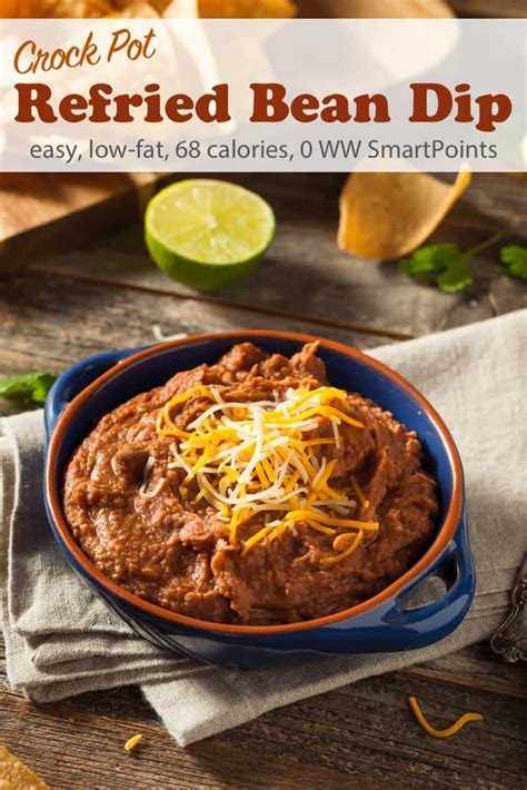 Low Fat Crock Pot Refried Bean Dip Recipe Simple Nourished Living