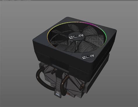 Amd Cpu Cooler D Model Turbosquid