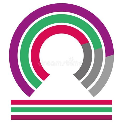 Ring Chart Icon Colorful Circle Symbol Data Segment Image Vector Pie