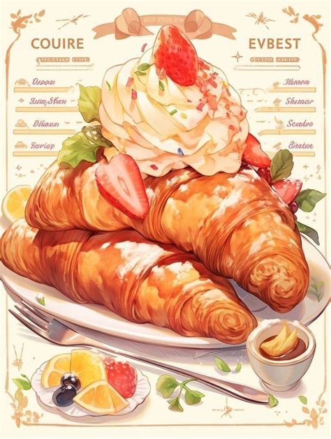 Croissant Ice Cream Dessert
