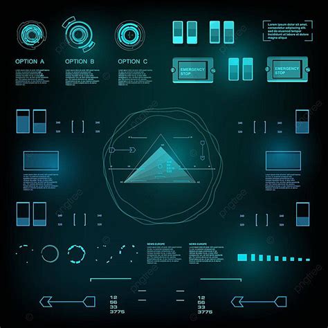 Futuristic Virtual Graphic Touchuser Interface Interface Virtual Shining Vector Interface