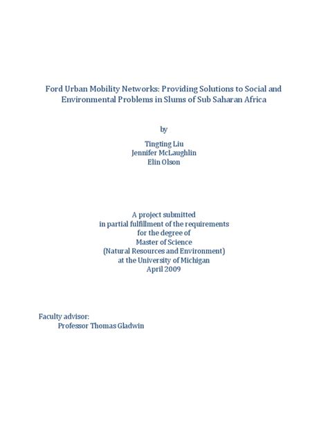 Ford Urban Mobility Networks In Sub Saharan Africa Pdf Sequence 2