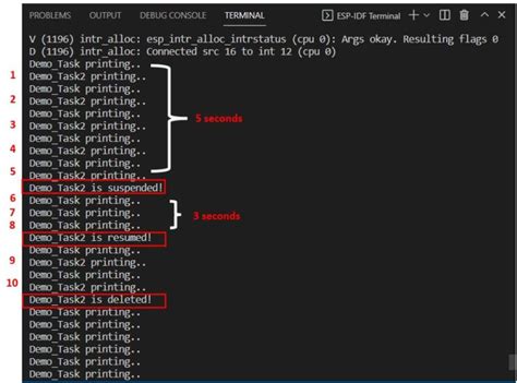 esp32 esp idf freertos tutorial learn to create tasks