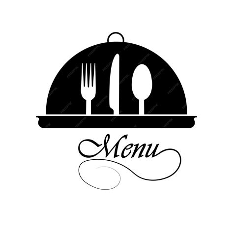Premium Vector Dish With Cover And Label For The Menu Design